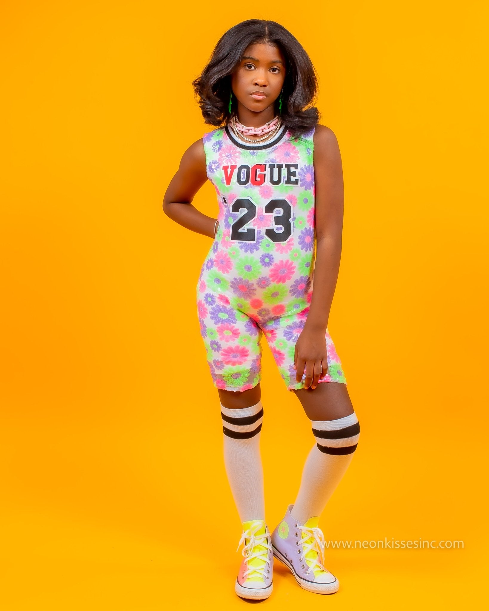 Custom Flower Sequin Unitard – neonkissesinc.com