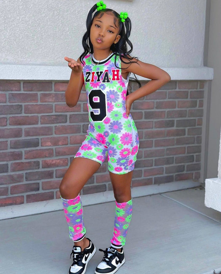 Custom Flower Sequin Unitard – neonkissesinc.com